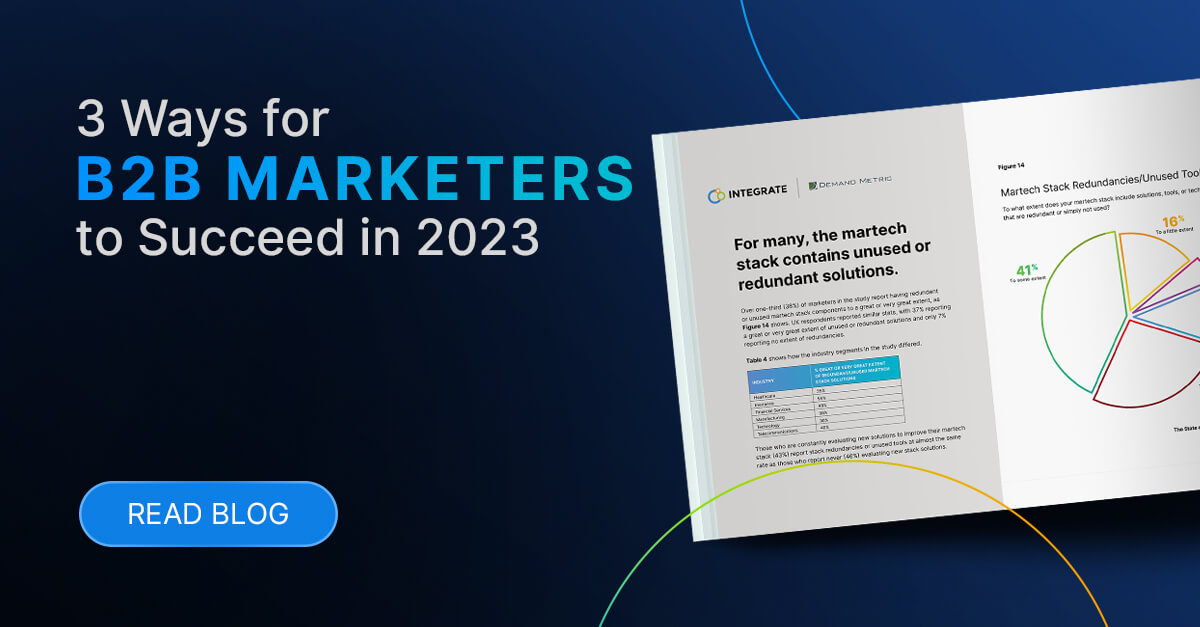 2022 Martech and Budgets Survey Report | Integrate